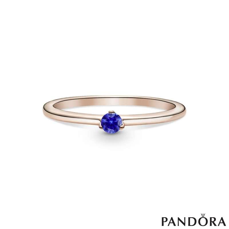 Stellar Blue Solitaire Ring PANDORA